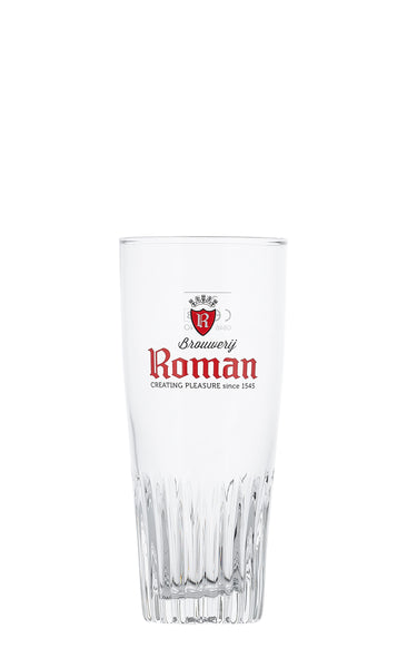 Roman Pils glas 'ribbel' 25cl (6 stuks) – Webshop Brouwerij Roman